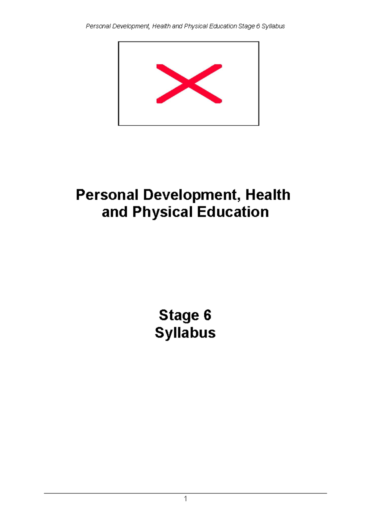 Personal Development, Health and Physical Education Stage 6 Syllabus ...