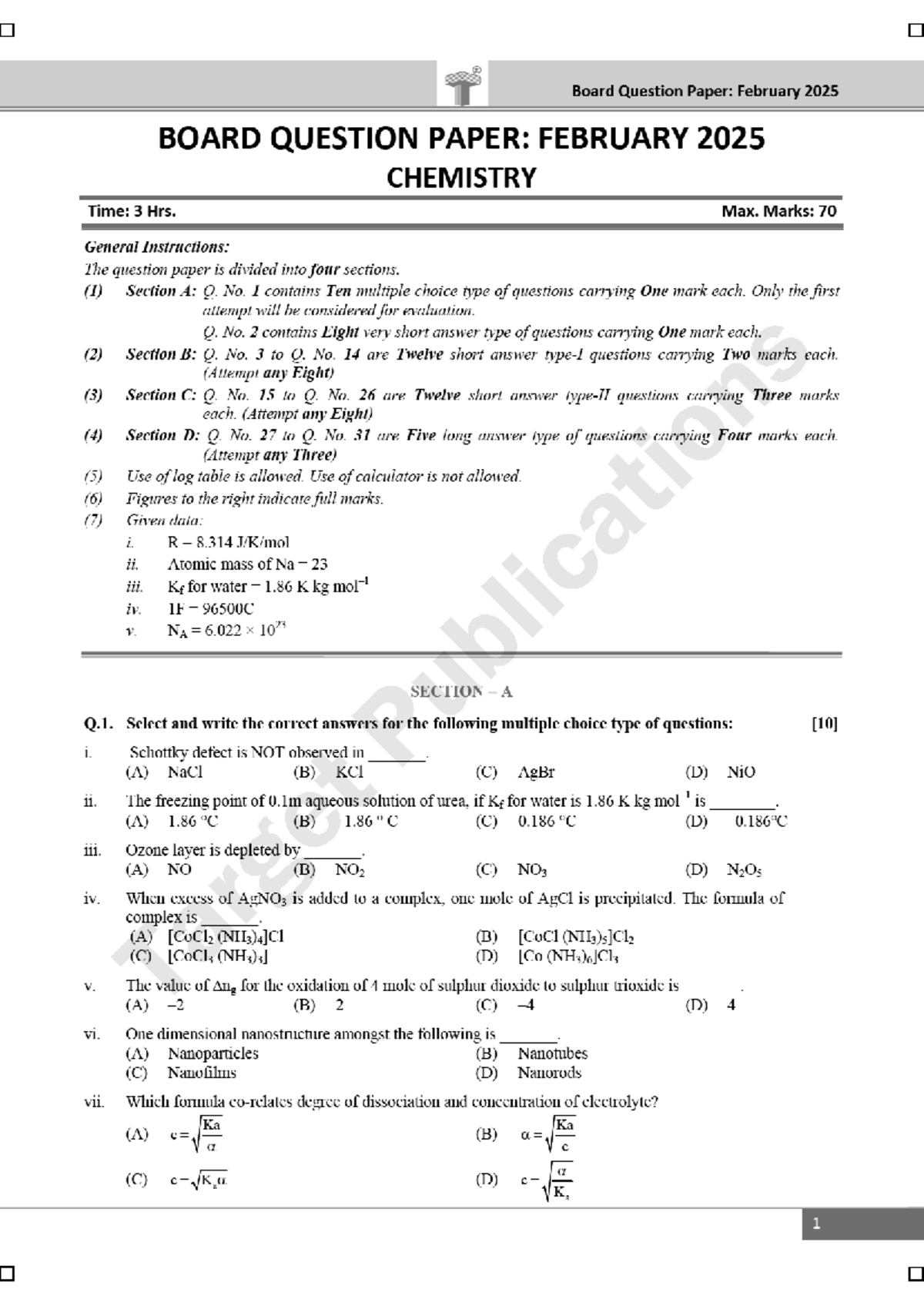 C-2025 - Very good notes from bihari boy - Chemistry class 12 - Studocu
