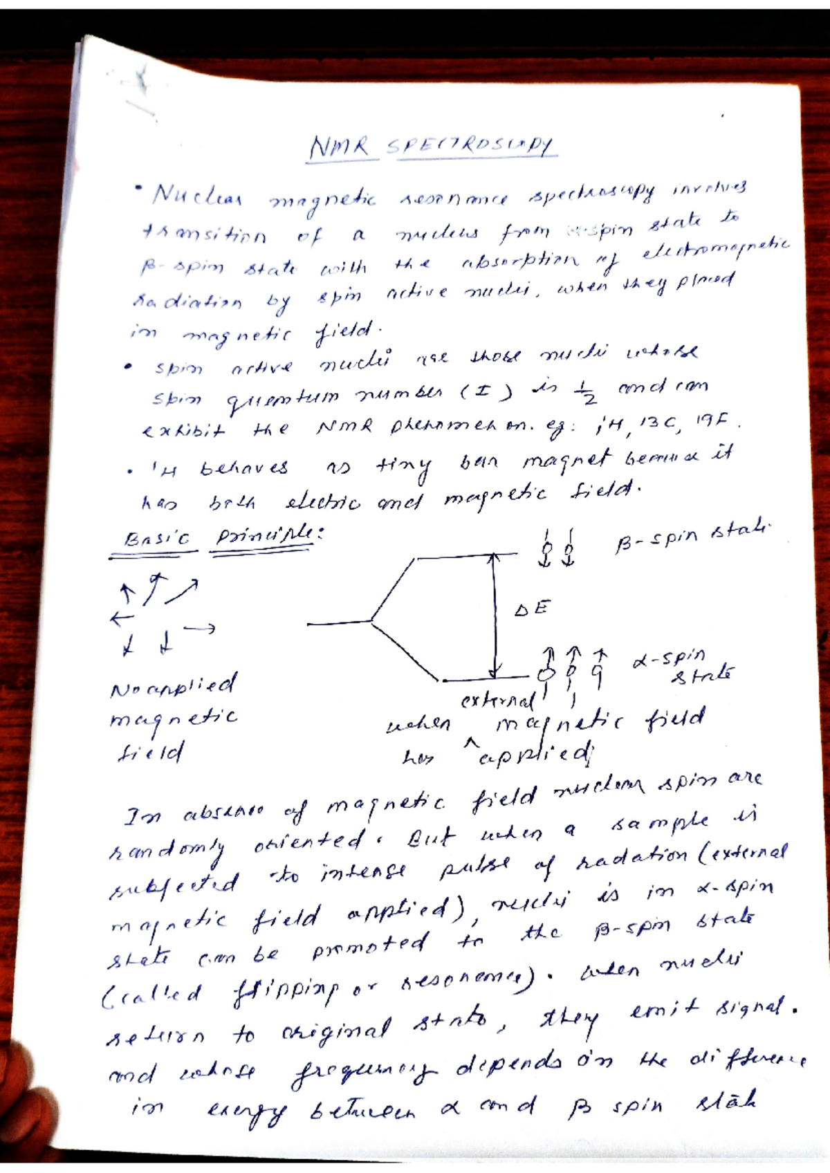 NMR Spectroscopy Notes - Course Code: CHEM 301 - Studocu