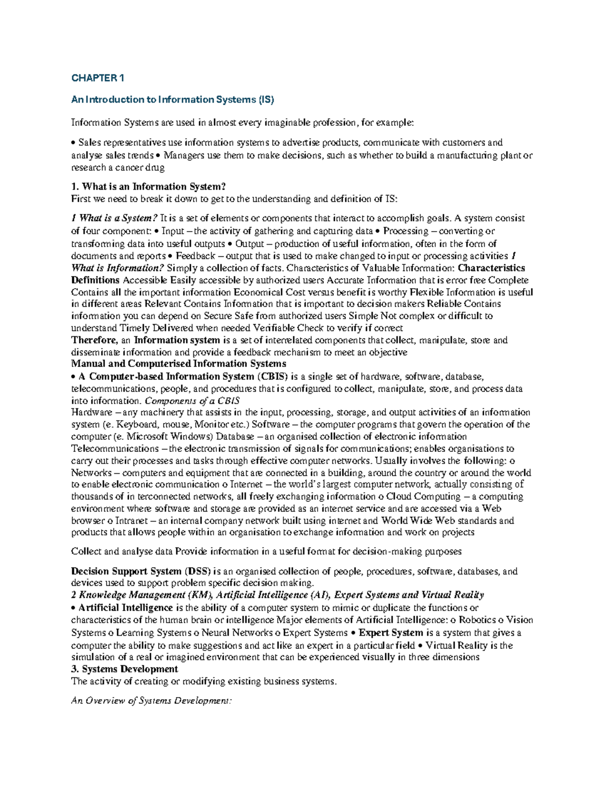 INF1505 Final Exam Study Guide: Understanding Information Systems - Studocu