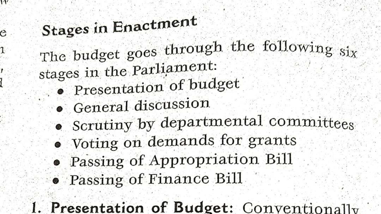 Enactment of Budget: Stages and Processes Explained - Studocu