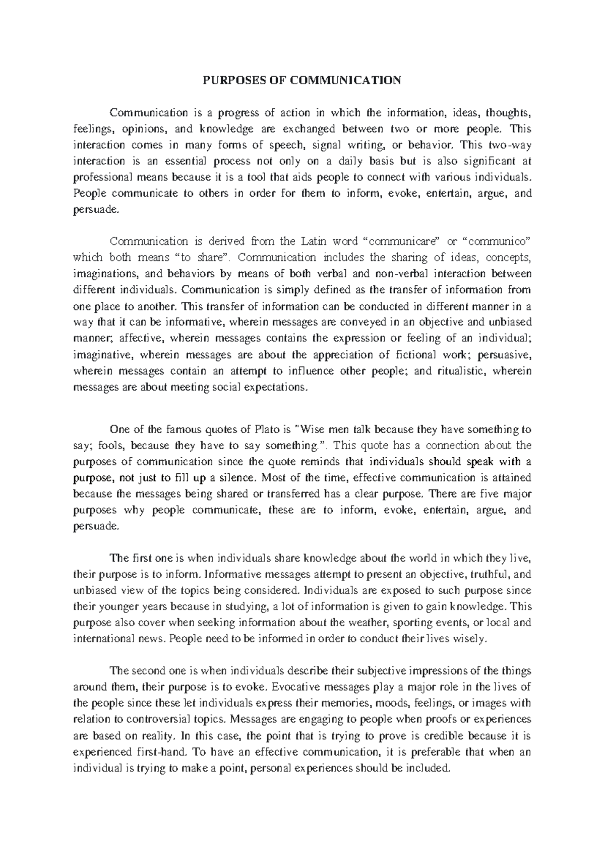 Understanding the Core Purposes of Communication in Daily Interactions ...