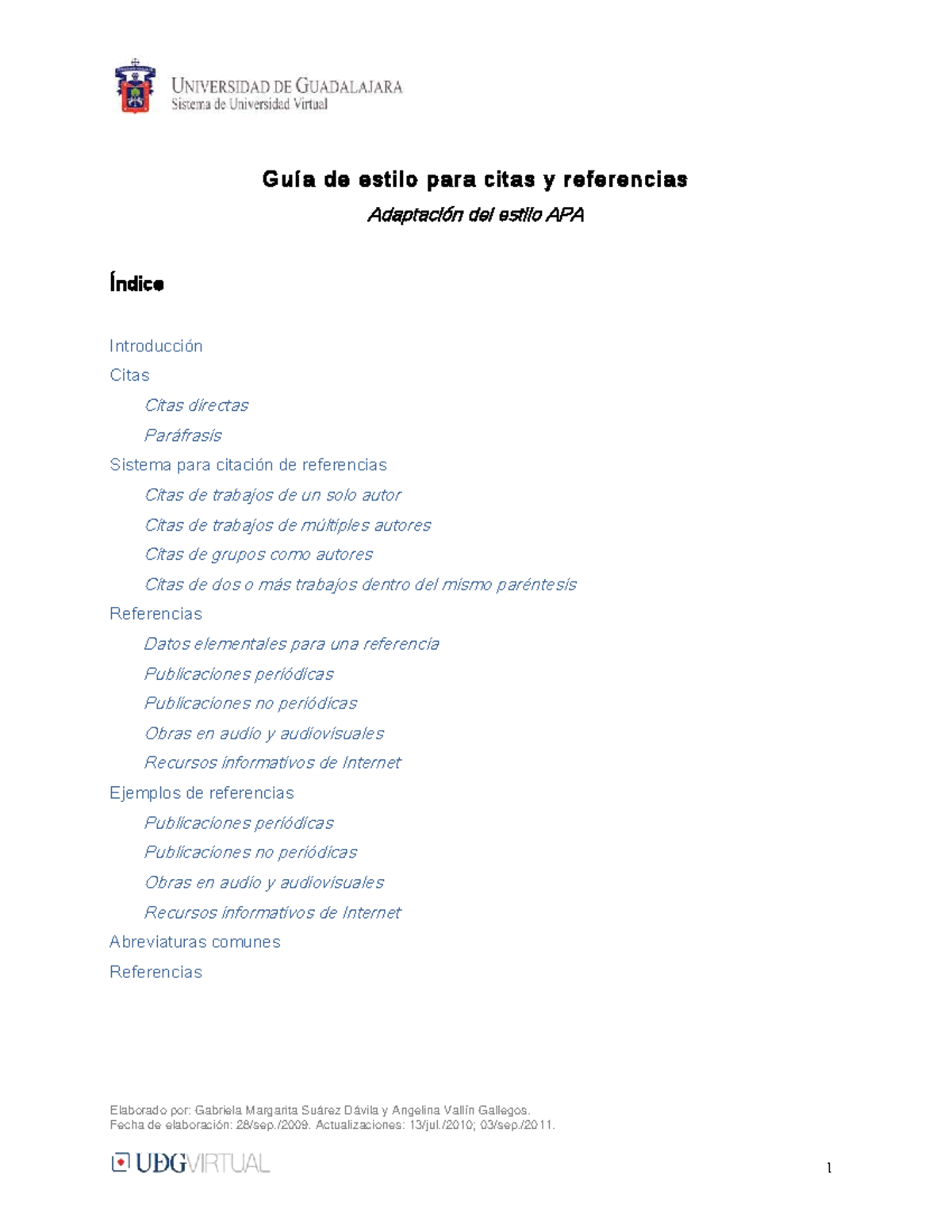 Guía de Estilo para Citas y Referencias - Bloque 4 (Adaptación APA) - Studocu