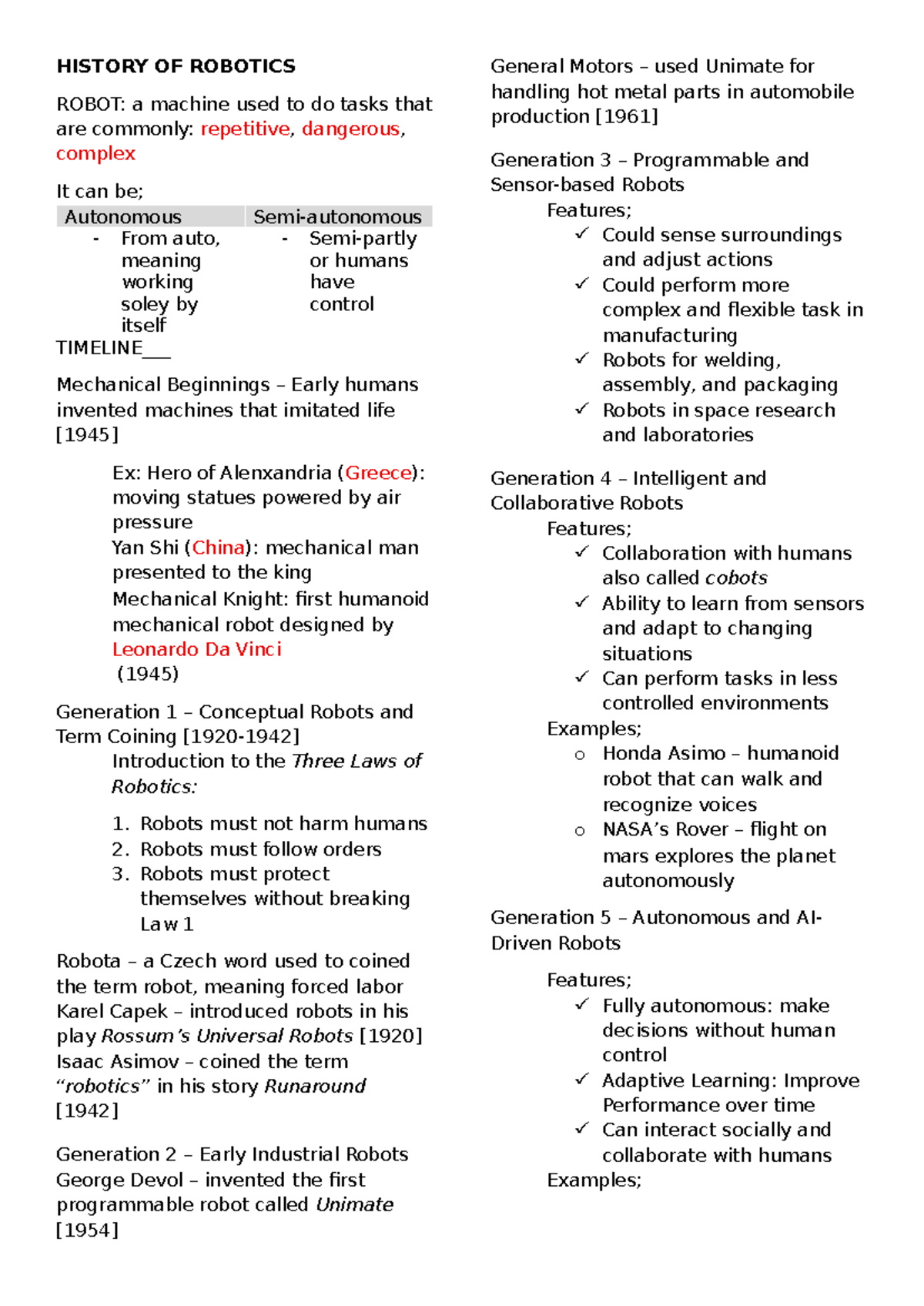 HISTORY OF ROBOTICS: Evolution from Mechanical to AI-Driven Systems ...