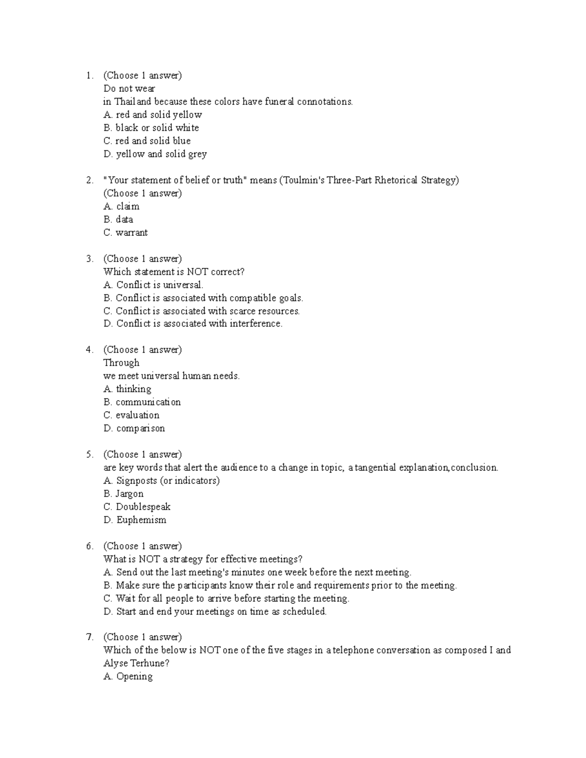 SSB 4 - Final Exam Study Questions and Answers - Studocu