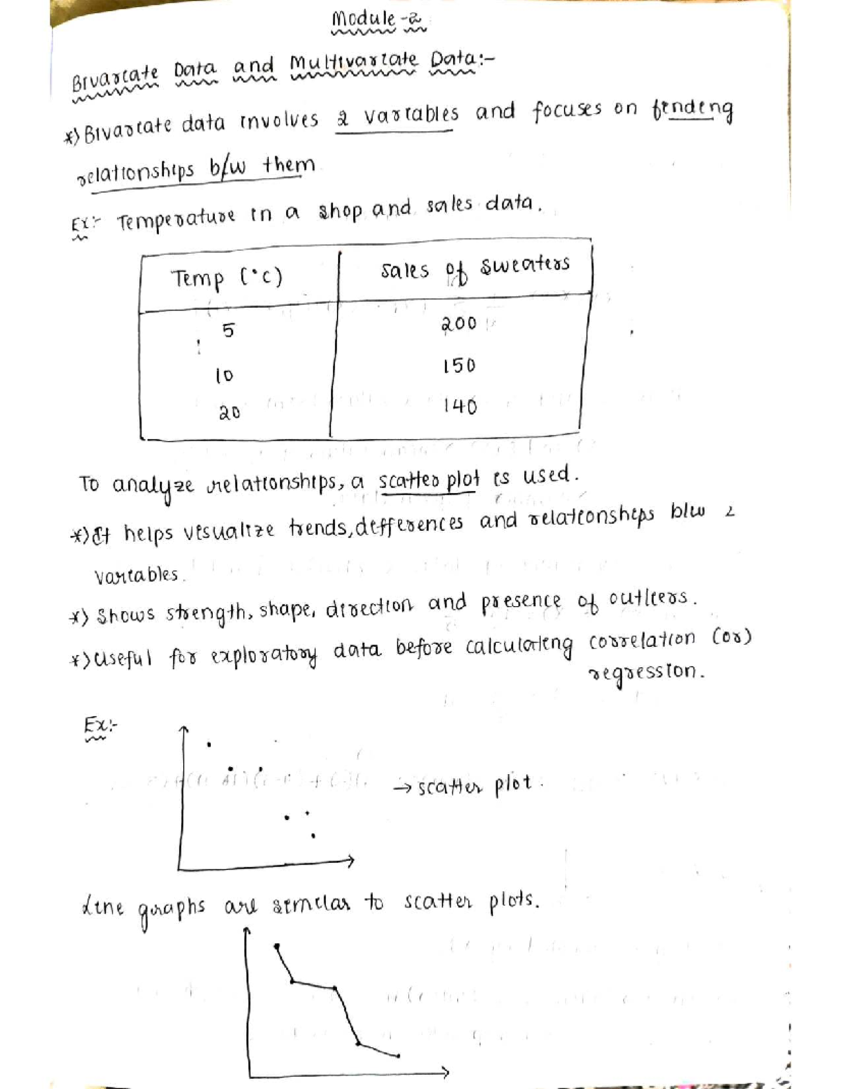 Module 2: Bivariate and Multivariate Data Analysis Techniques - Studocu