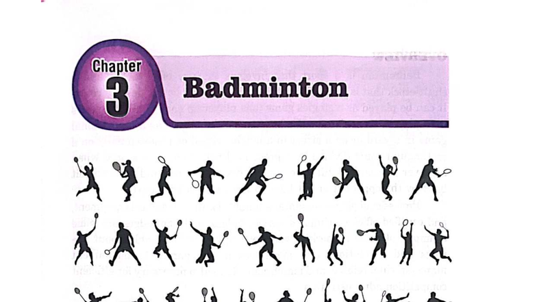PE 103 - Badminton: Chapter 3 Overview, Rules, and Techniques - Studocu