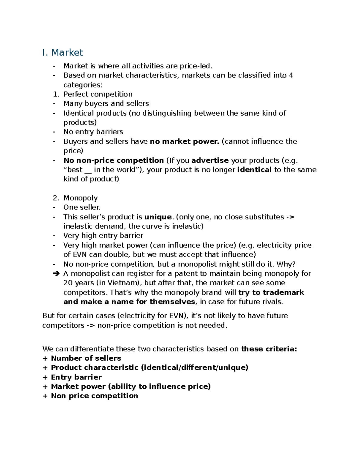 Chapter 5: Market Structures in Microeconomics (ECO101) - Studocu