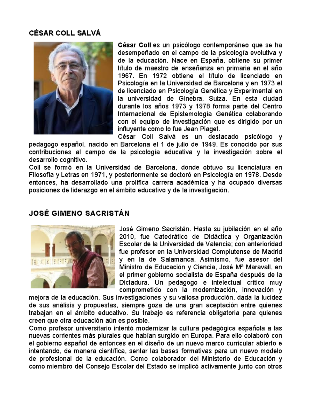 Autores - Curriculum - CÉSAR COLL SALVÁ César Coll es un psicólogo ...