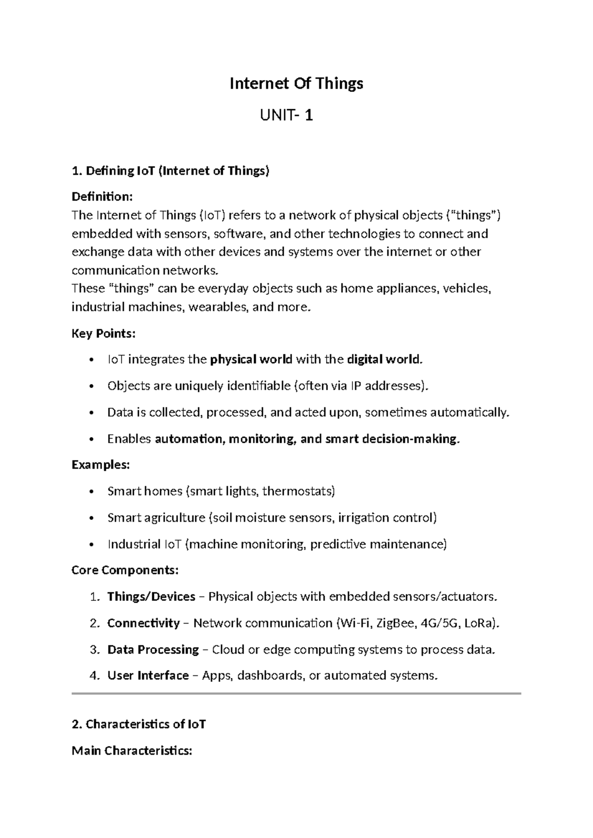 IOT 1: Practical Applications and Key Concepts of Internet of Things ...