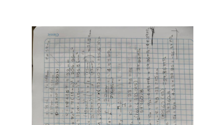 Practica 23-11: Analysis of Forces and Stress Calculations - Studocu
