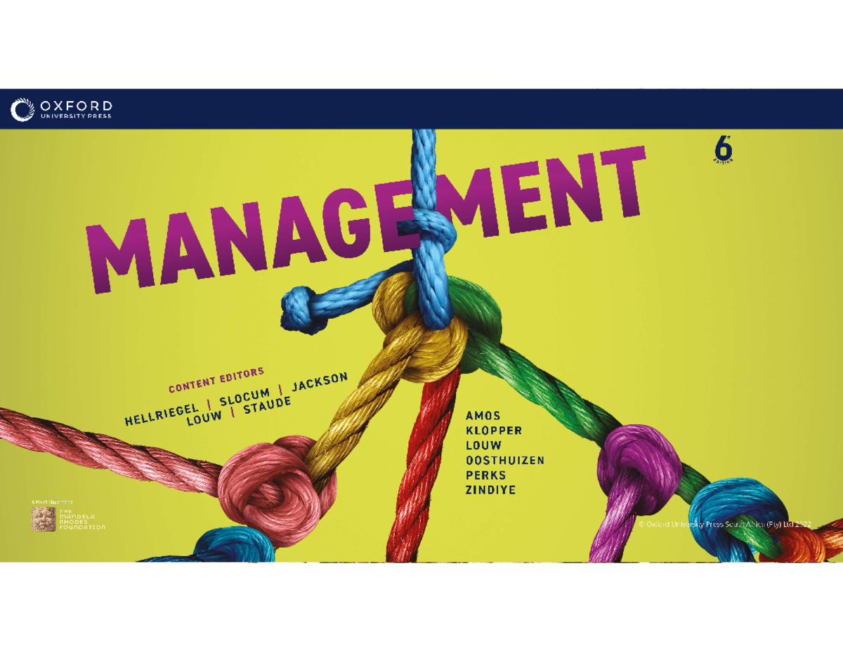 Ch8 - Organisational Structure & Design - Lecture Slides - Studocu