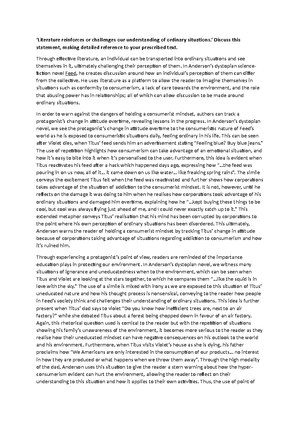 2020 HSC English Standard Exam: Texts & Human Experiences - Studocu