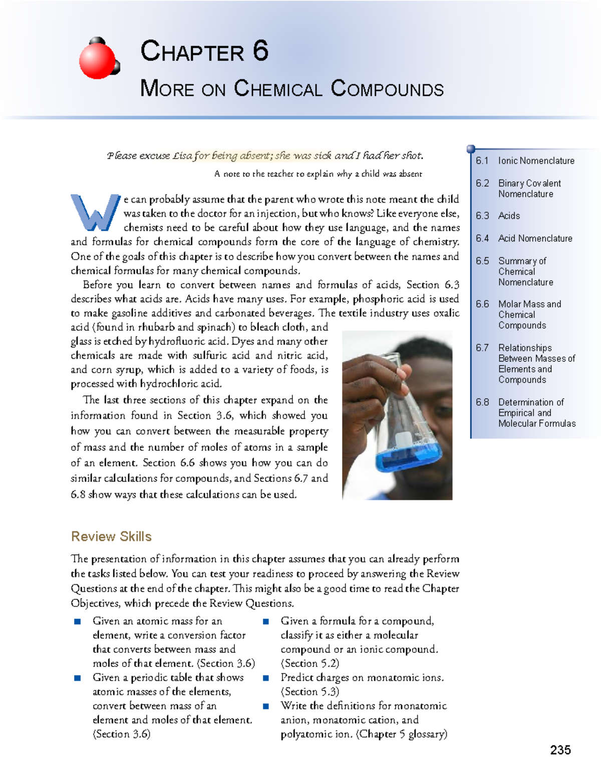Chapter 6 - Chemical Nomenclature and Acids Summary for CHEM 101 - Studocu