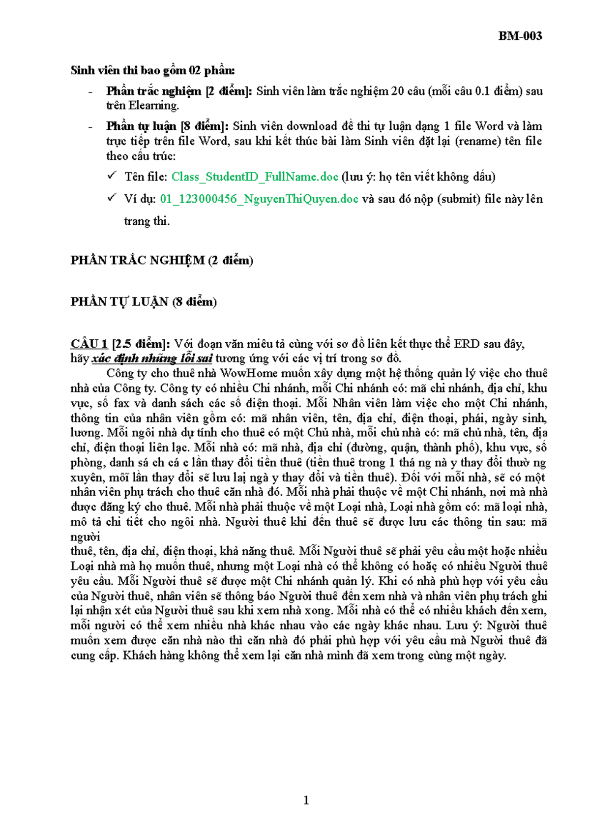 02 227340122009 1 Final Exam Guidelines for Vo Hoai Nam - Studocu