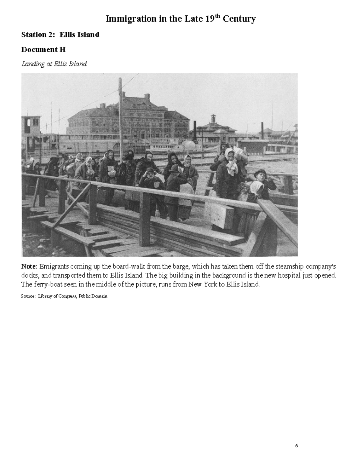 Immigration Experiences: Insights from the Late 19th Century - Studocu