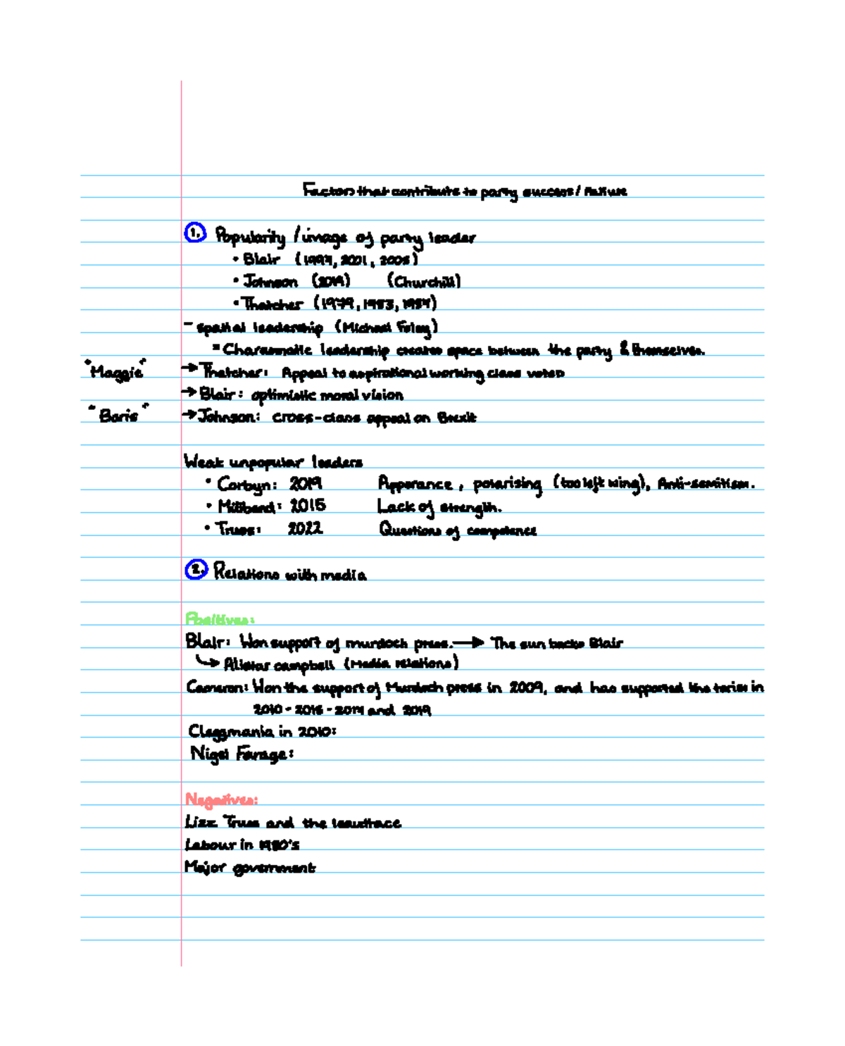 7. factors that contribute to party success-failure - Factors that ...