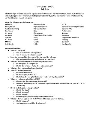 Study Guide for Final Exam – BIO 142: Cell Junctions & ECM - Study ...