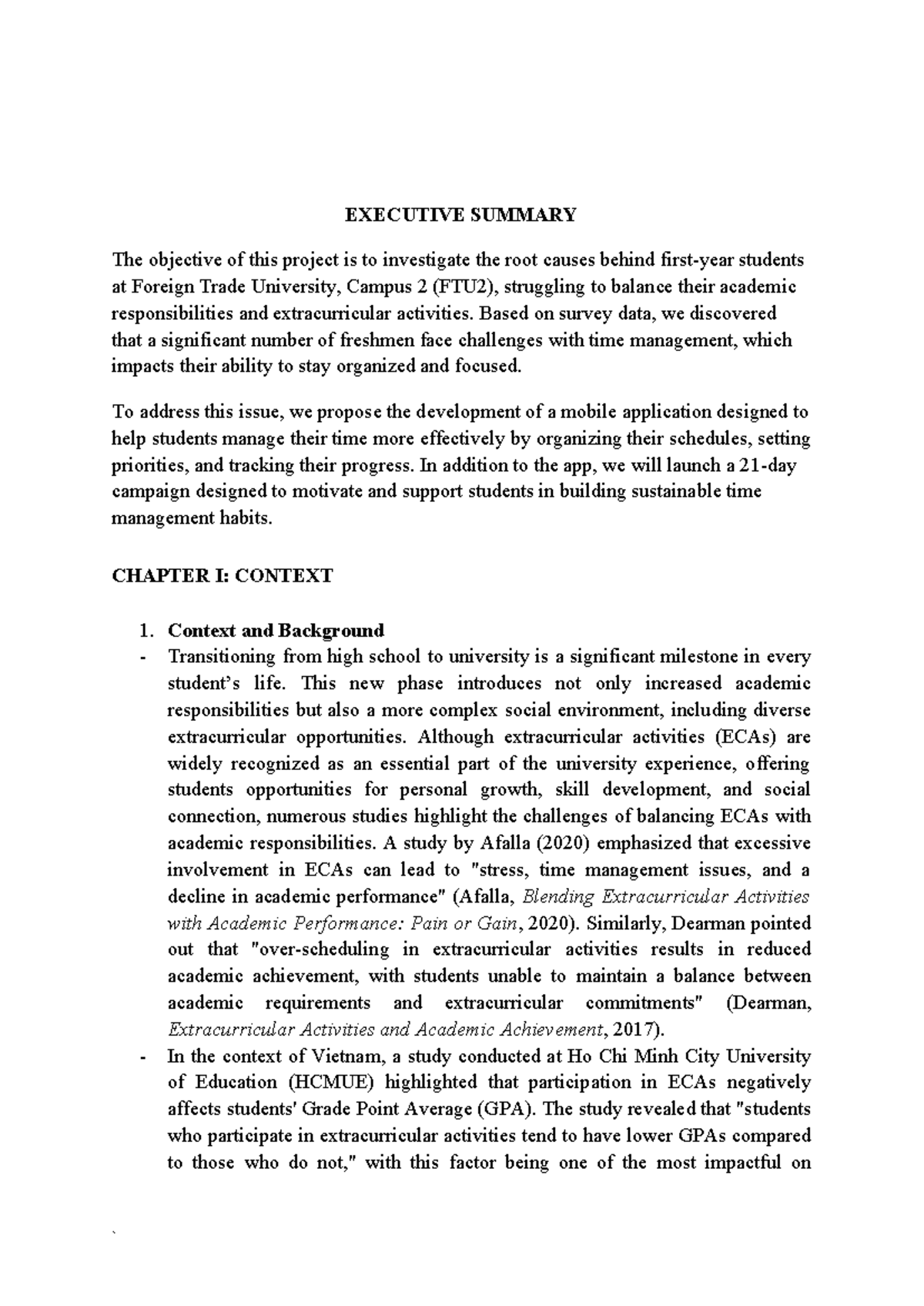 CSD report for reference - EXECUTIVE SUMMARY The objective of this ...