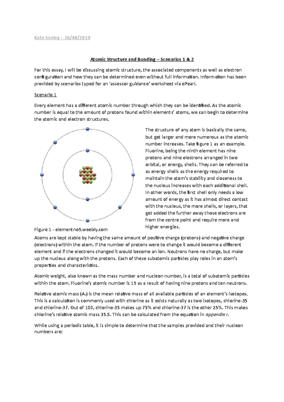 Unit 10 - Atomic Structure and Bonding - Atomic Structure and Bonding ...