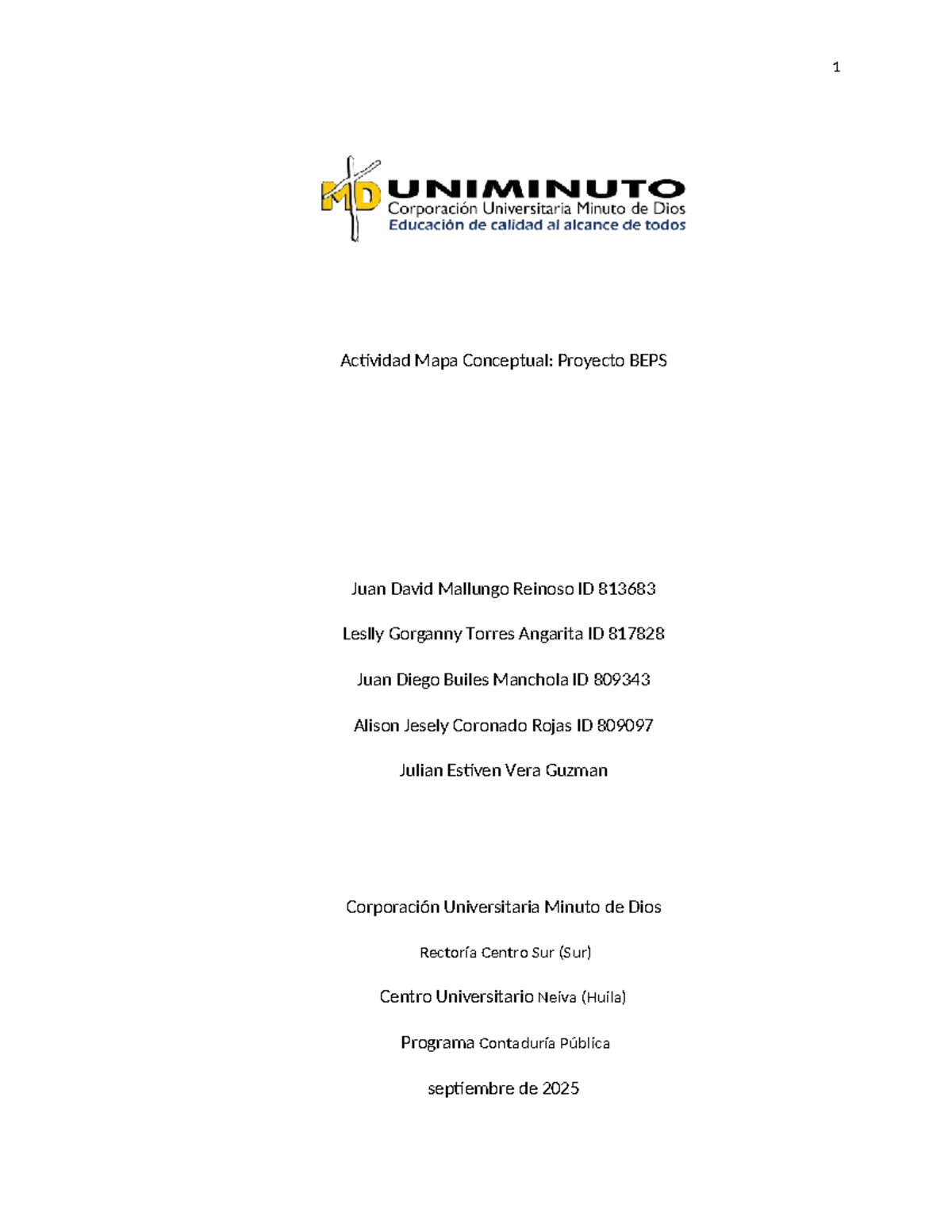 Actividad Mapa Conceptual Proyecto BEPS - Tributaria Internacional 65 ...