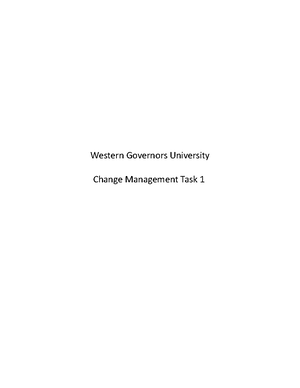 C721-Task-1 - C721- Task 1 - Passed - Change Management Performance Assessment Western Governors ...