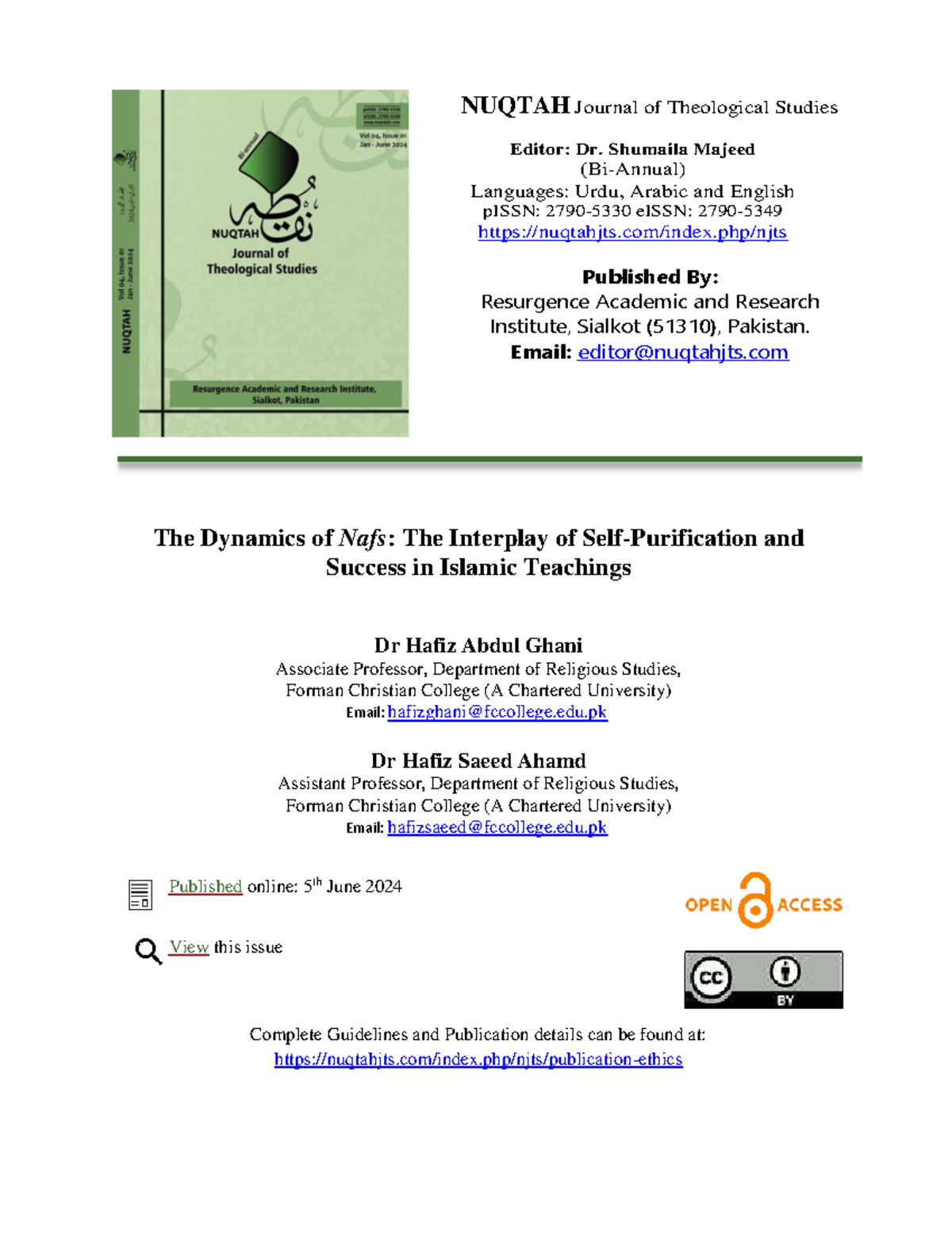 NUQTAH: The Dynamics of Nafs - Self-Purification & Success in Islam ...