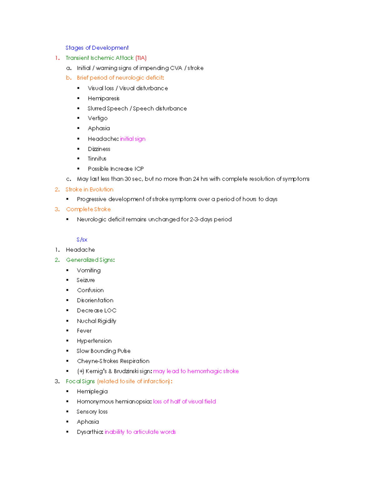 TIA Overview: Stages, Symptoms, and Diagnosis of Transient Ischemic ...