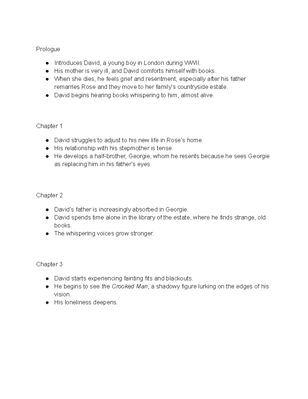 The Book of Lost Things (ENG 101) Summary and Analysis - Studocu