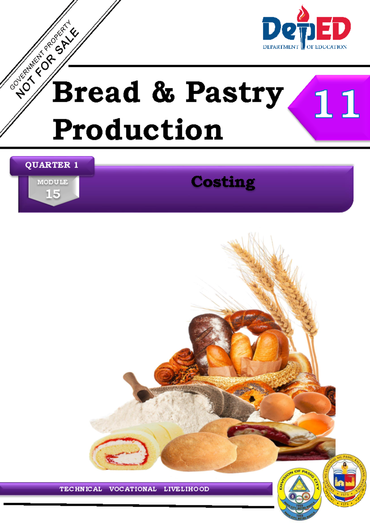Bread & Pastry Production TVL Q1 Module 15: Costing Overview - Studocu