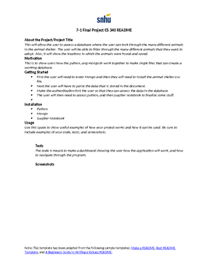 DAT 325 Project Two - DAT 325 Project Two Template Executive Summary ...