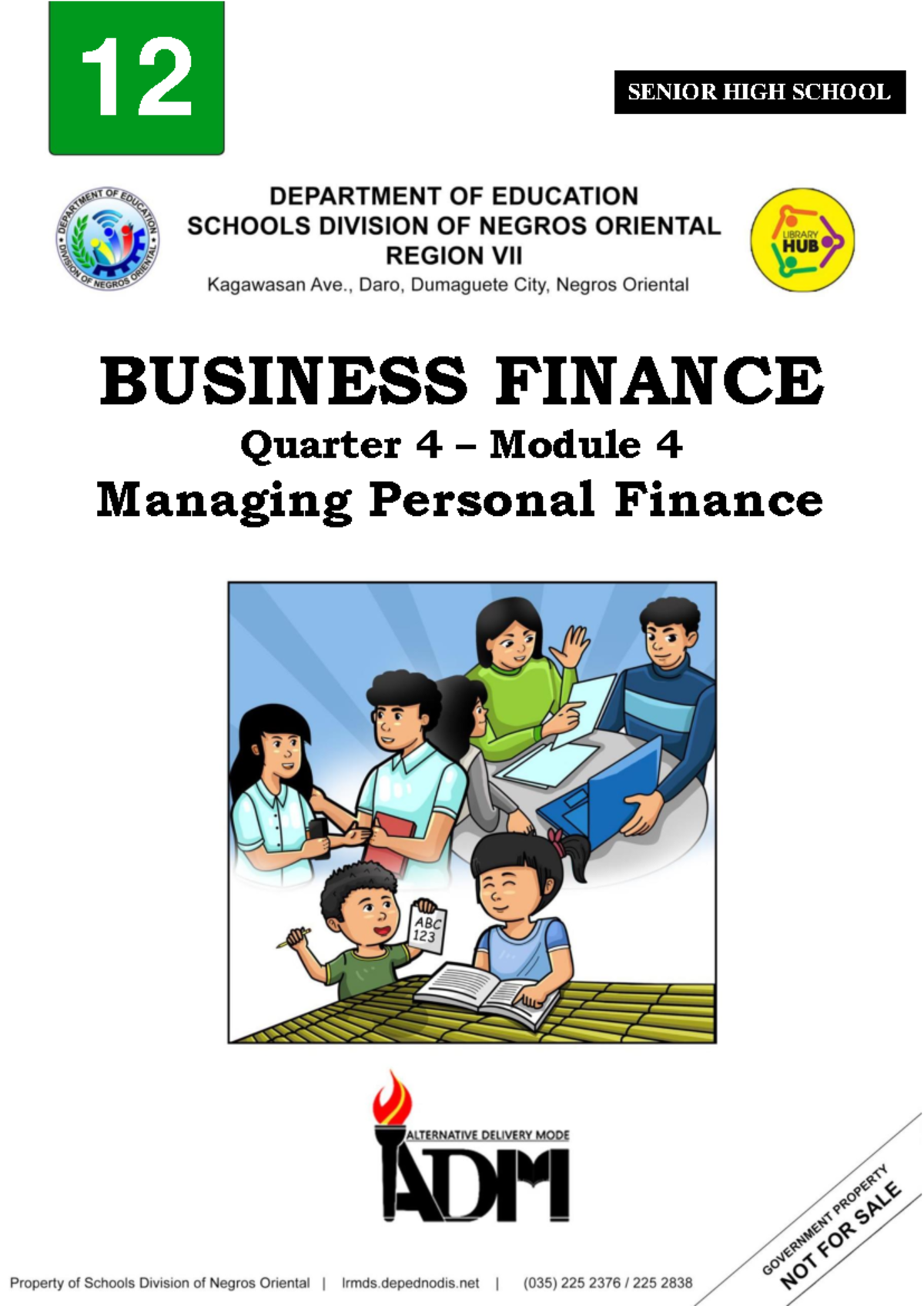 Business Finance G12 Q4 Module 4: Managing Personal Finance - Studocu