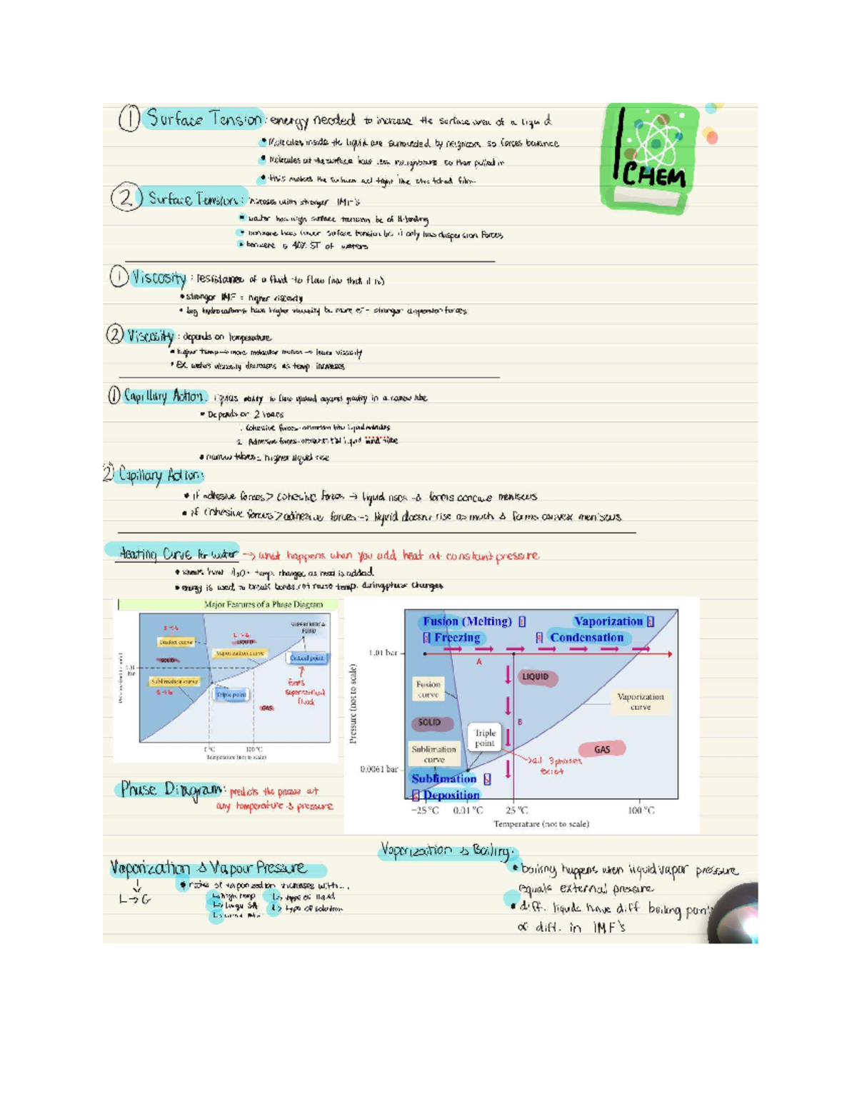 CHEM 2 Intermolecular Forces and Viscosity Overview - Studocu