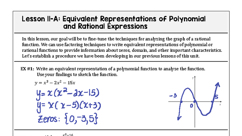 Lesson 1.11R: Equivalent Representations of Polynomial & Rational ...