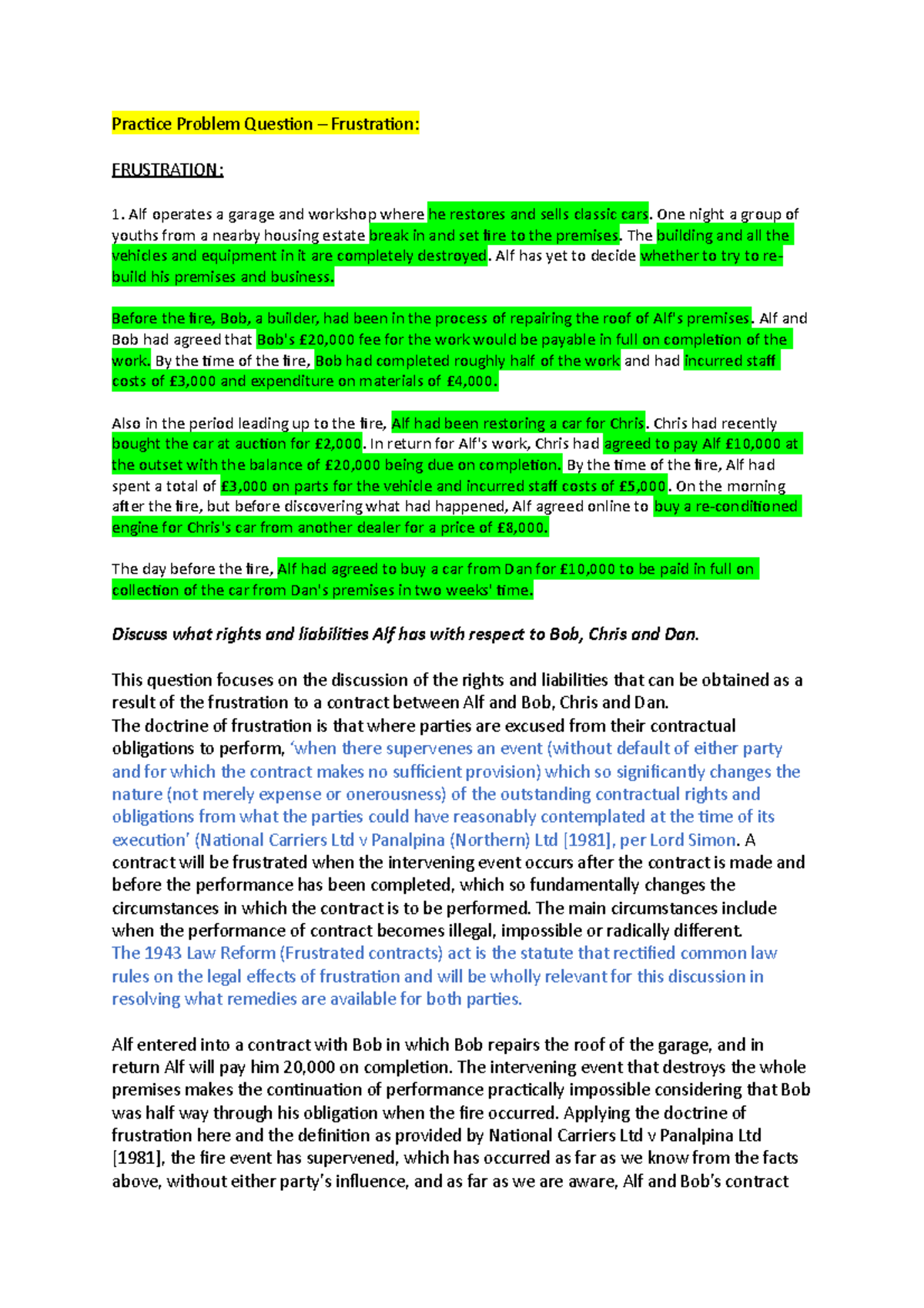 Frustration Problem Question - Practice Problem Question – Frustration ...