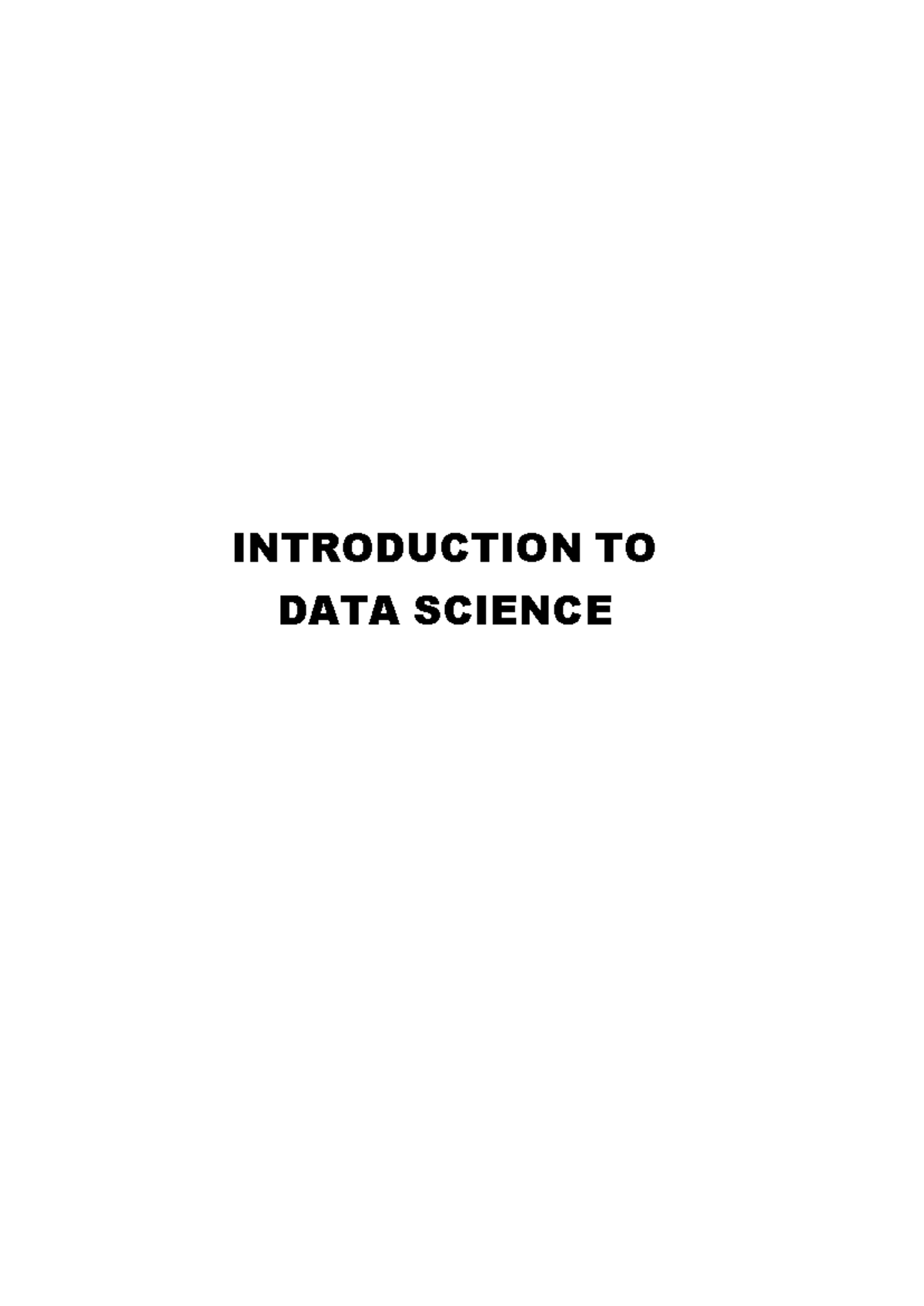 B.Sc. Data Science Syllabus - University of Madras (Year VI) - Studocu