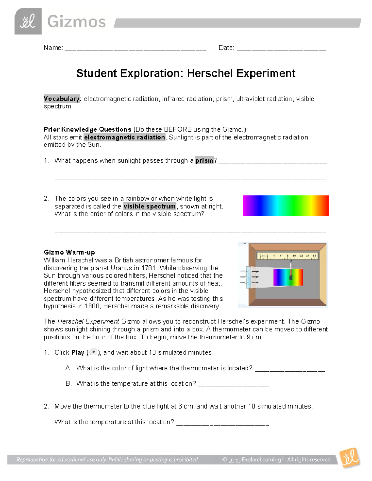 Herschel Experiment SE (5): Exploring Electromagnetic Radiation Effects ...
