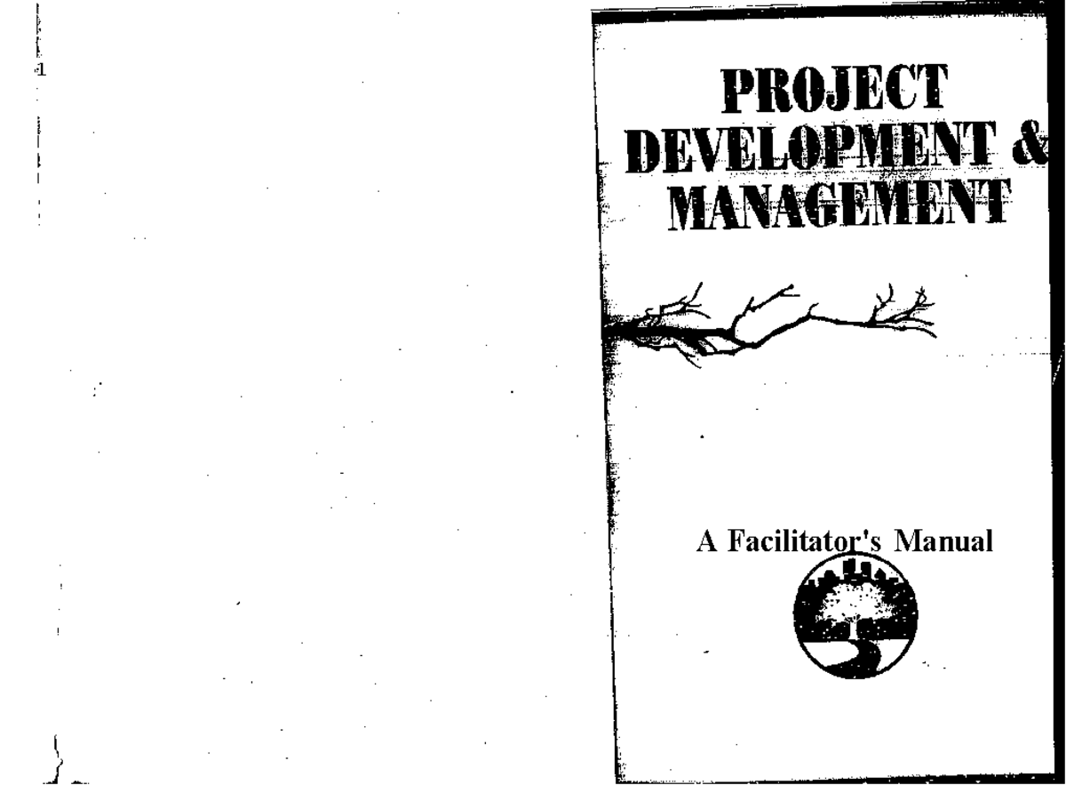 CO- Project Development Management: A Manual for Community Facilitators ...