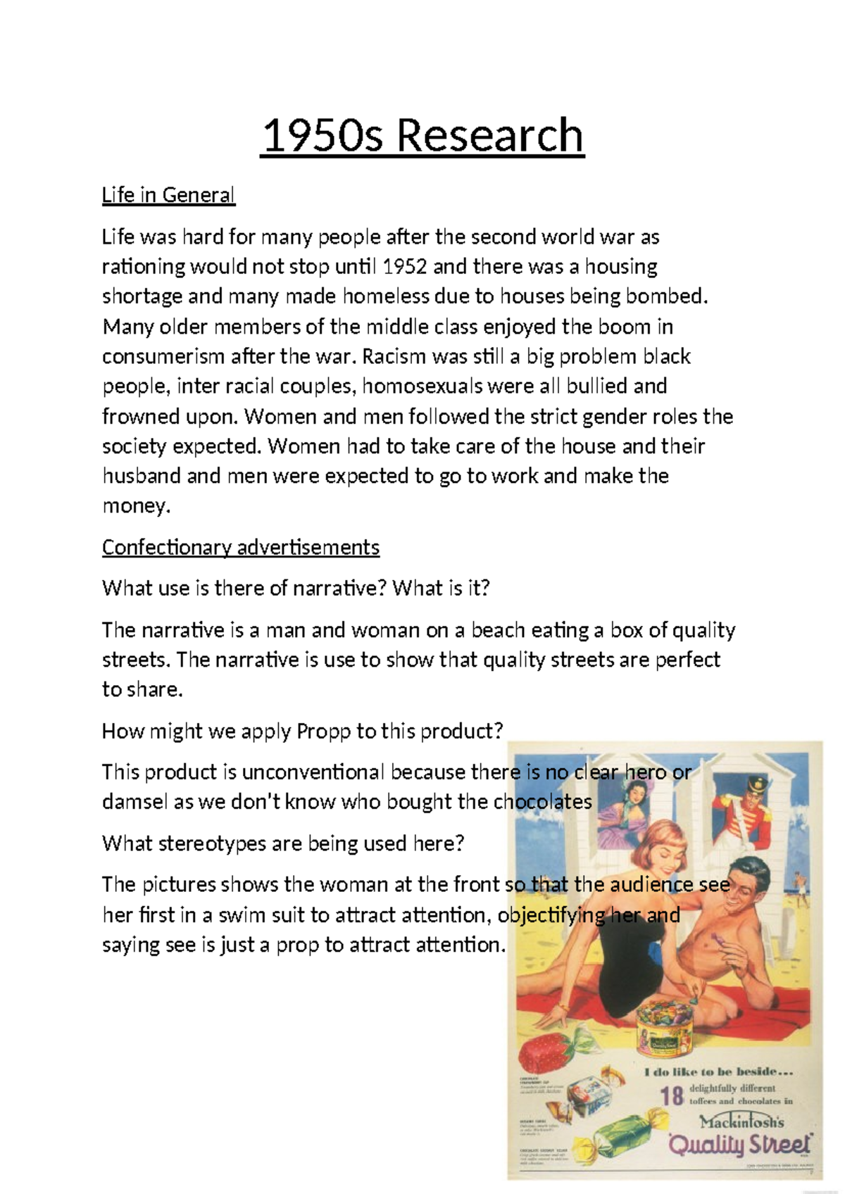1950s Life & Society: Challenges, Consumerism, & Gender Roles - Studocu