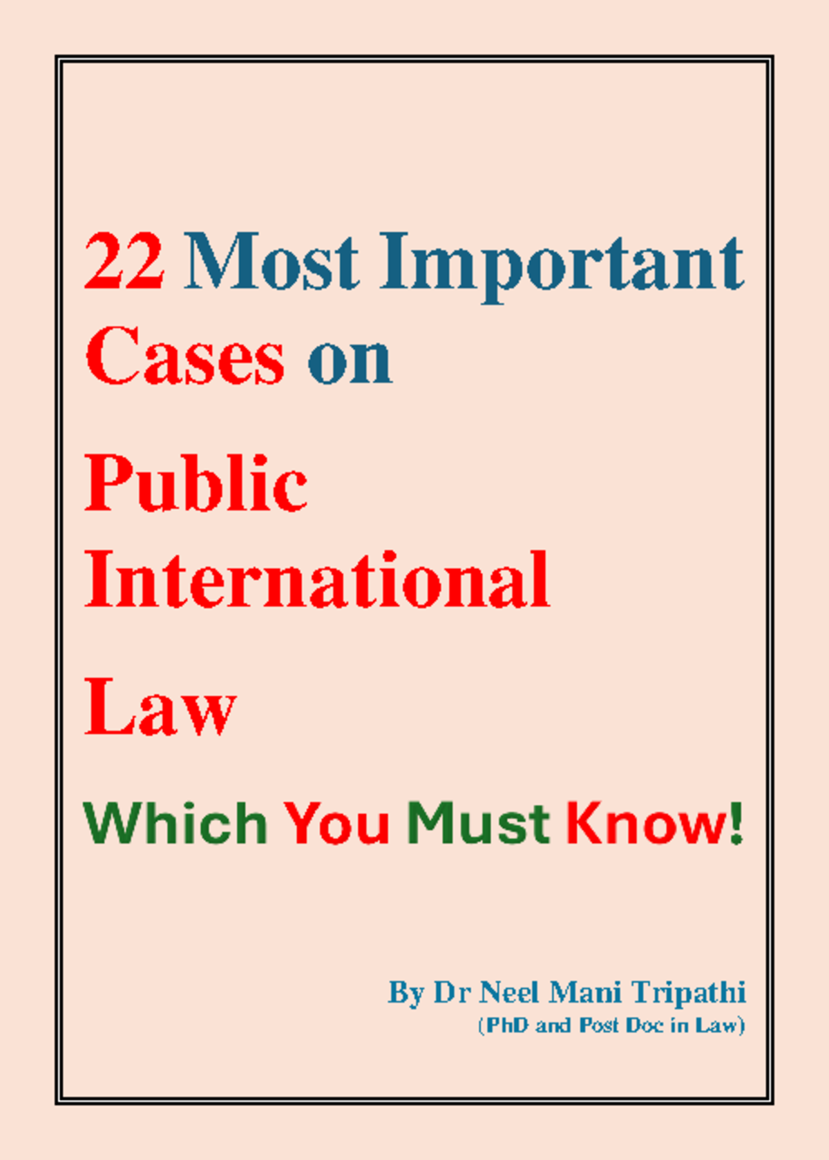 22 Key Cases in Public International Law: Insights and Principles - Studocu