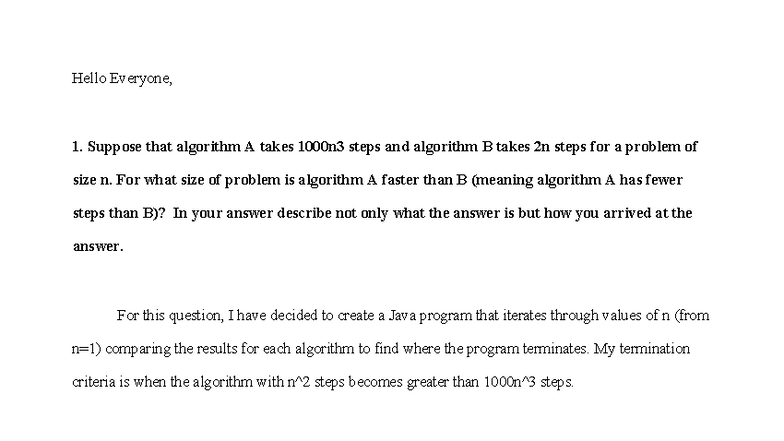 DF-CS 3303: Algorithm A vs B Performance Analysis - Studocu