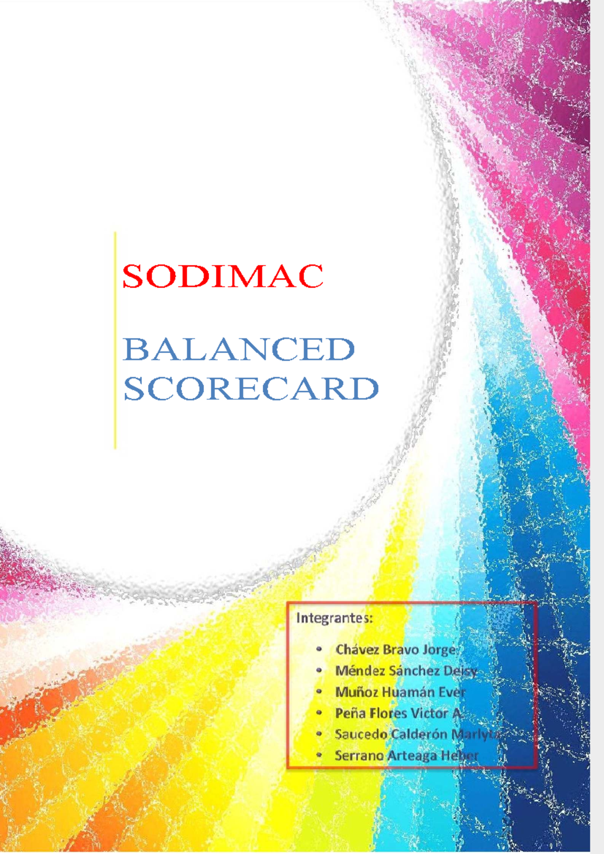 Trabajo de Balanced ScoreCard en Sodimac - Análisis y Resultados - Studocu