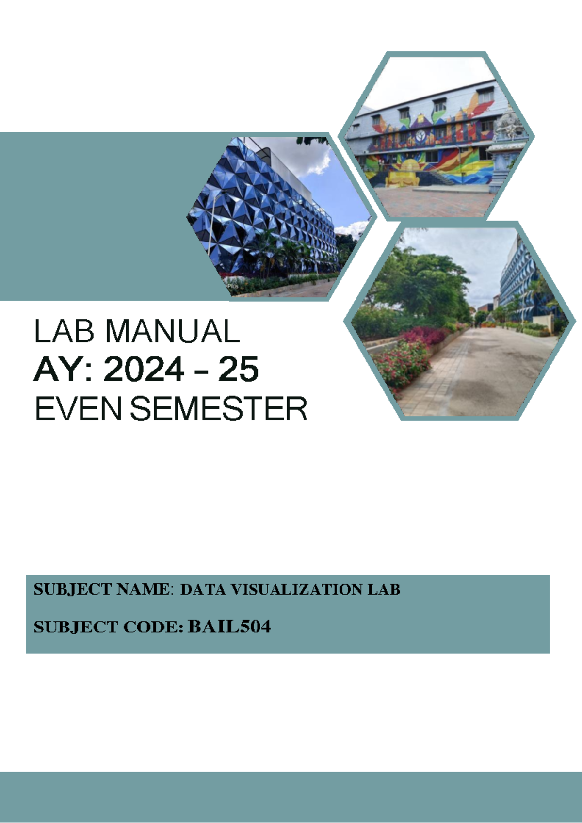 Data Visualization Lab Manual - BAIL504 Semester V (AY 2024-25) - Studocu