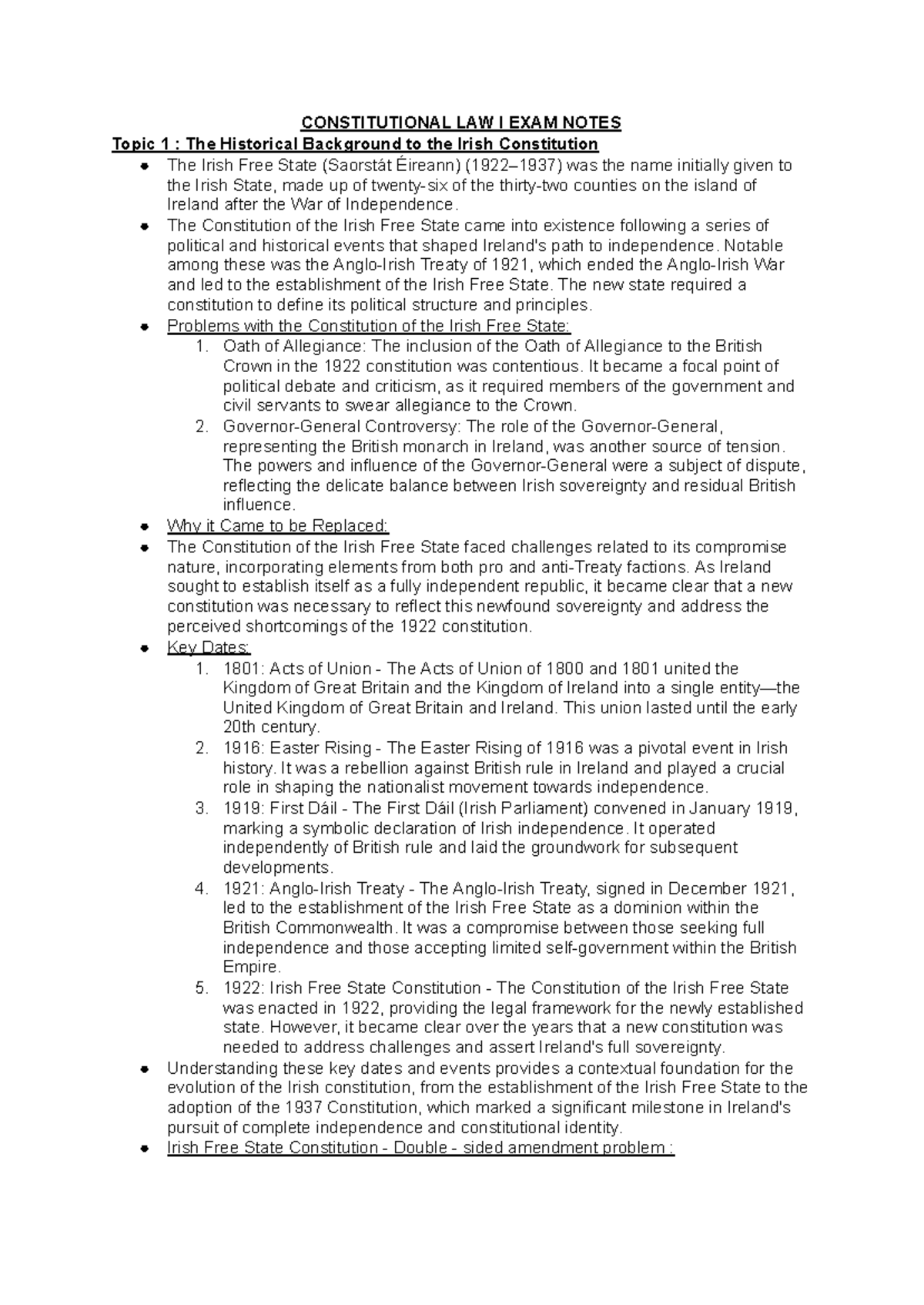 CON LAW EXAM Notes - Helps in summary cases - CONSTITUTIONAL LAW I EXAM ...
