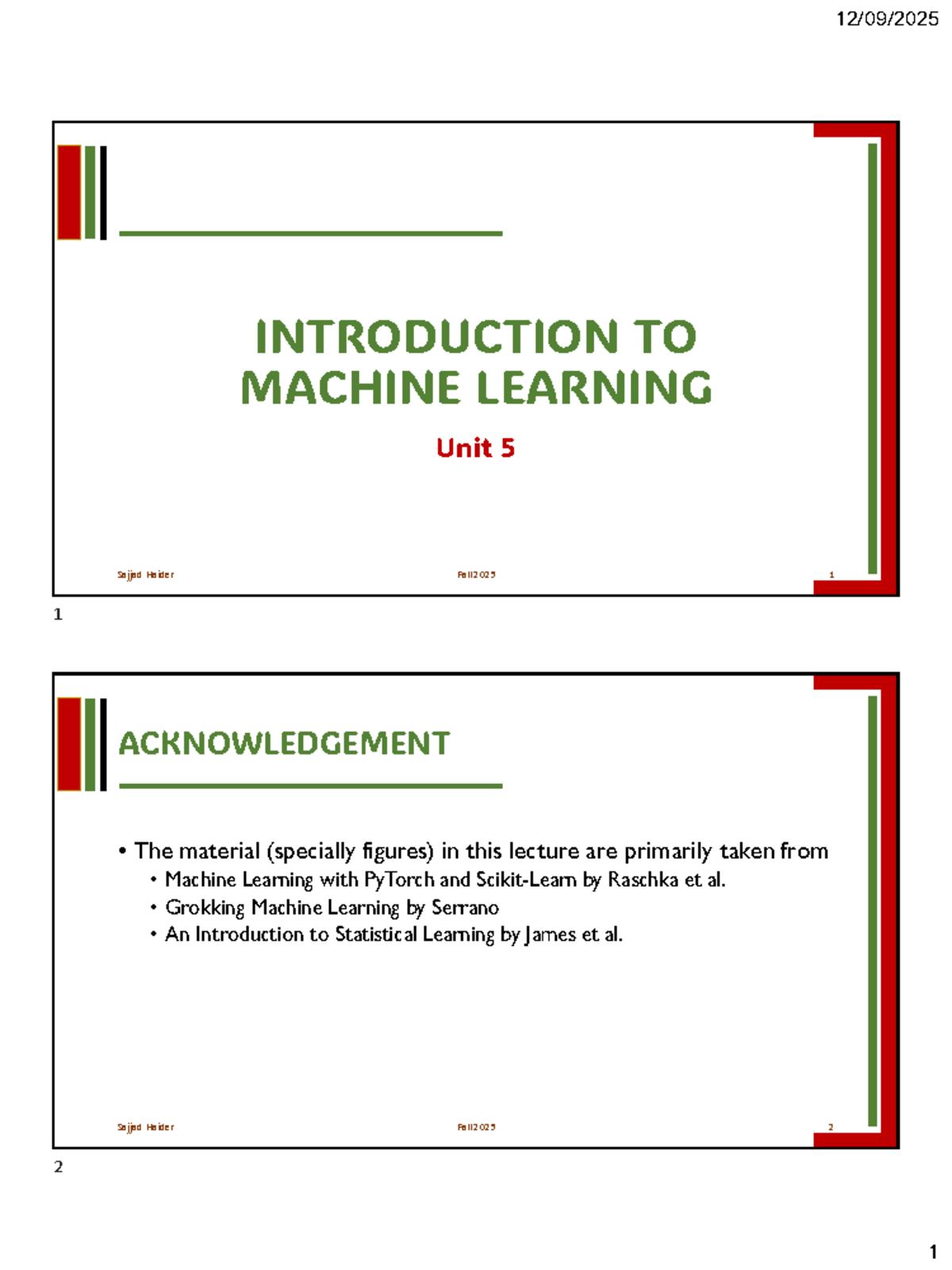 IML Unit 05 - Overfitting, Underfitting, and F1 Score Insights - Studocu