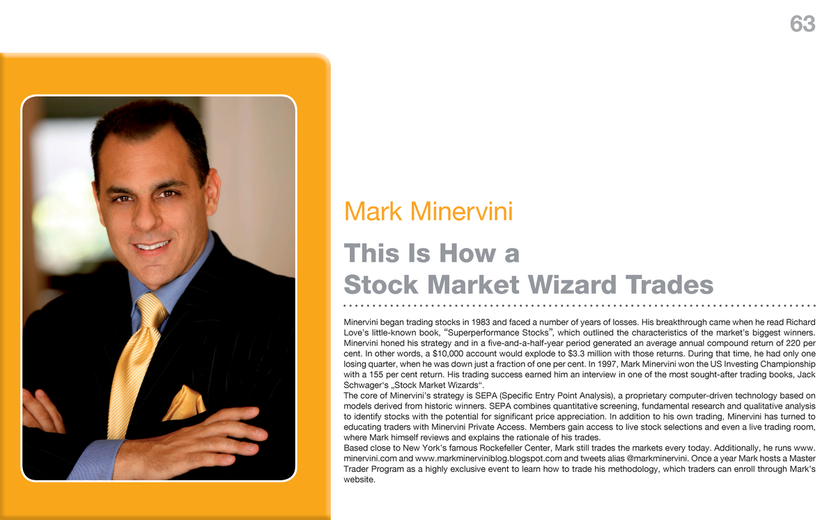 Stock Trading Insights: Mark Minervini's Successful Strategies - Studocu