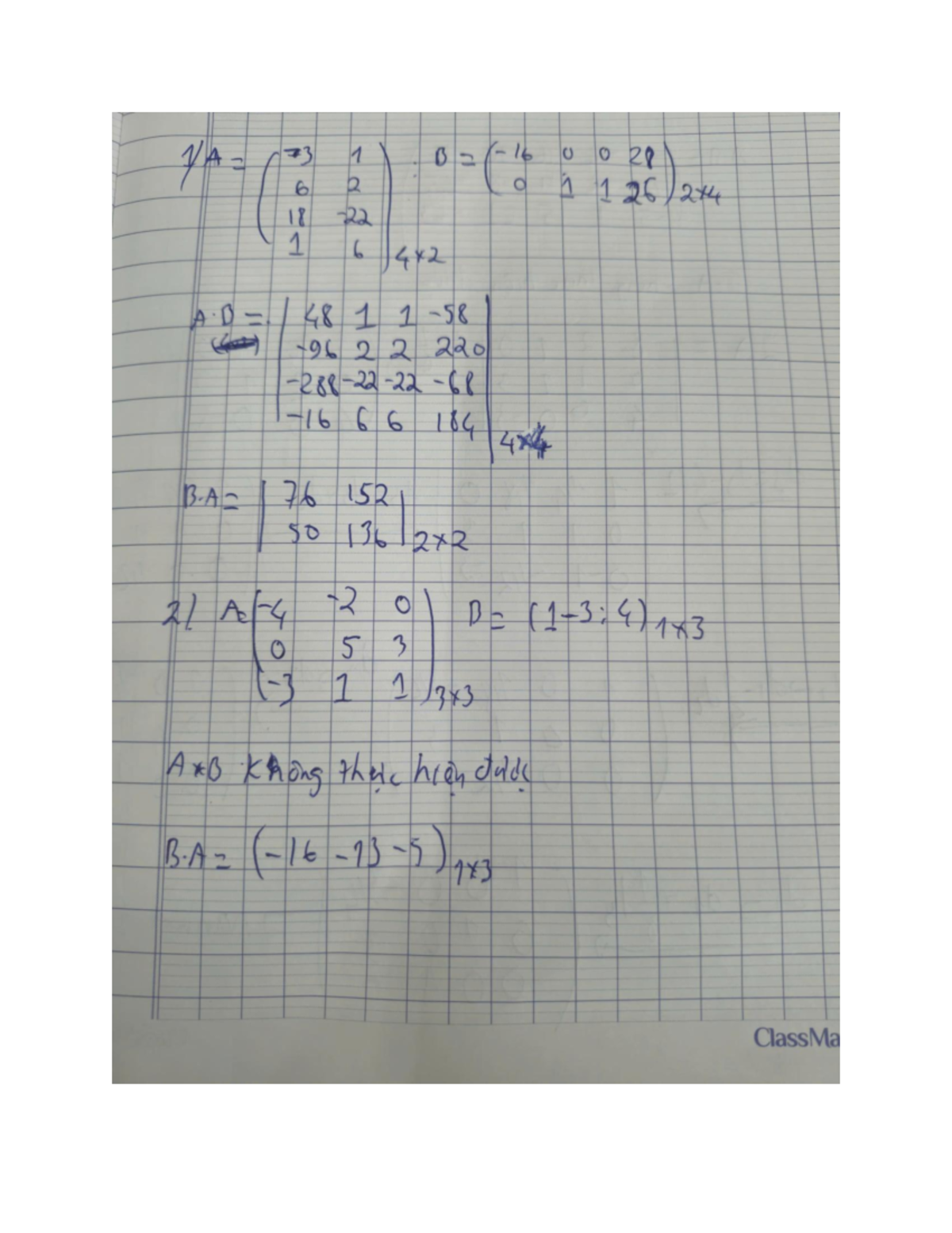 HW Chapter 4 Matrices - A Comprehensive Study Guide - Studocu