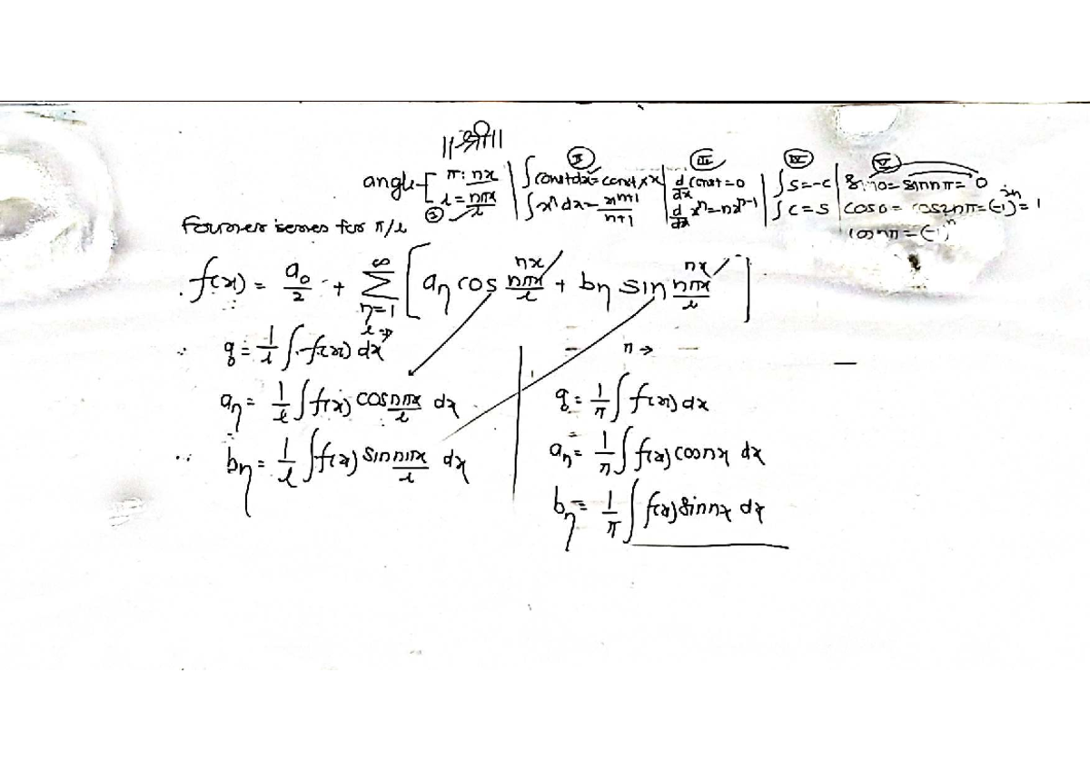 Fourier Series Examples and Applications (H F 4 π:nx) - Studocu