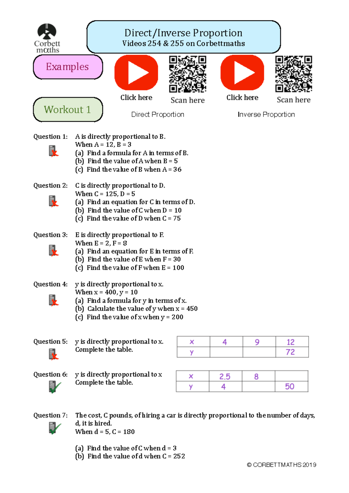 Proportion: Direct and Inverse Relationships Explained - Studocu