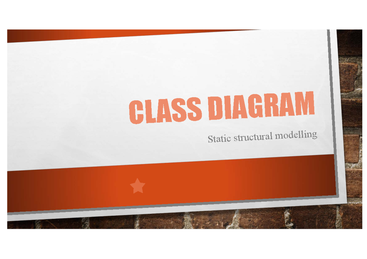 Class Diagram - OOAD: Static Structural Modeling Concepts and Examples ...